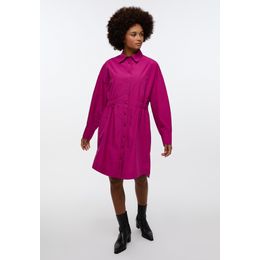 Blusenkleid Eterna "OVERSIZE FIT" Gr. 38, Normalgrößen, lila (pflaume) Damen Kleider