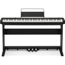 Digitalpiano Casio "CDP-S160BK" Tasteninstrumente Gr. B/H: 132cm x 75cm, schwarz mit Stativ und Pedaleinheit