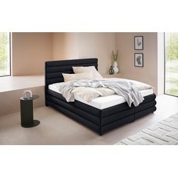 Polsterbett "Maylis", grau (anthrazit), B:172cm L:211cm, 100% Polyester, LeGer Home by Lena Gercke, Betten, Polsterbett ohne Bettkasten Polsterbett, wahlweise mit und ohne Matratze und Lattenrost, auch in 200cm Breite
