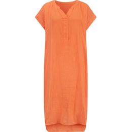 CR&Eacute;ATION L Damen Sommerkleid in Musselin-Qualit&auml;t orange Gr&ouml;&szlig;e 36