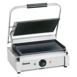 Gastro Bartscher Elektro-Kontaktgrill 2,2 kW Grillplatten oben gerillt, unten glatt