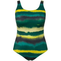 Ulla Popken Badeanzug Damen Größe XL/XXL gelbmeliert / grünmeliert