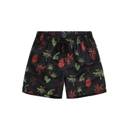 JAY-PI Badeshorts Herren Gr&ouml;&szlig;e 7XL gr&uuml;n / rot / schwarz