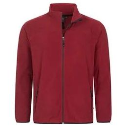 Fleecejacke DEPROC ACTIVE "KIRKVALE V MEN" Gr. 4XL, rot (weinrot) Herren Jacken weiche Fleecejacke in traditioneller Optik