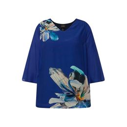 Ulla Popken Bluse Damen Gr&ouml;&szlig;e XL/XXL blau / mischfarben