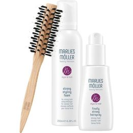 Marlies Möller Marlies Möller Beauty Haircare Style & Hold Geschenkset Strong Styling Foam 200 ml + Finally Strong Hairspray 125 ml + Medium Round Styling Brush 1 Pc.