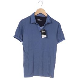 s.Oliver Herren Poloshirt, blau, Gr. 46