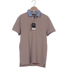 Massimo Dutti Herren Poloshirt, beige, Gr. 48