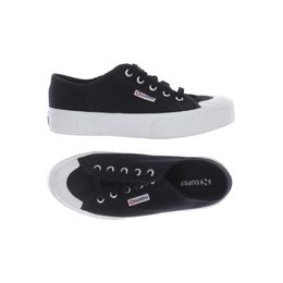 Superga Damen Sneakers, schwarz, Gr. 38