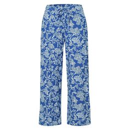 Knöchellange Hose Sanne Green Cotton blau