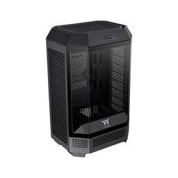 Thermaltake The Tower 300, Tower-Geh&auml;use schwarz, Tempered Glass