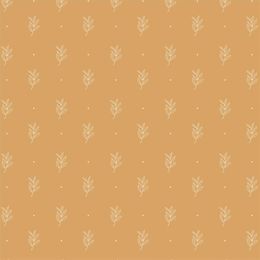 IB Laursen Papier Serviette mit Blattmuster 50er, 40 x 40 cm, mustard