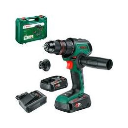 Bosch Akku-Bohrschrauber AdvancedDrill 18V-80 QuickSnap gr&uuml;n/schwarz, 2x Li-Ionen Akku 2,5Ah, POWER FOR ALL ALLIANCE
