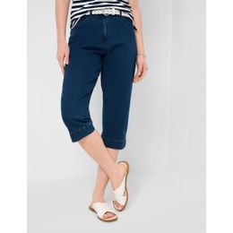 Raphaela by Brax Damen Hose Style CORRY CAPRI, Blau, Gr. 36K