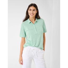 Brax Damen Poloshirt Style CLAIRE, Hellgrün, Gr. 40