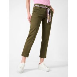 Brax Damen Chino Style MEL S, Khaki, Gr. 32