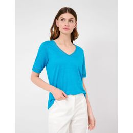 Brax Damen Shirt Style CARRY, Blau, Gr. 34