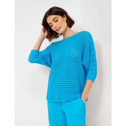 Brax Damen Pullover Style EMMA, Blau, Gr. 34