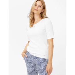 Brax Damen Shirt Style CORA, Weiß, Gr. 34