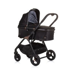 Chipolino Kombikinderwagen 3 in 1 Infinity i-Size Babyschale Babywanne Sportsitz schwarz