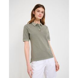 Brax Damen Poloshirt Style CLEO, Olivgrün, Gr. 34