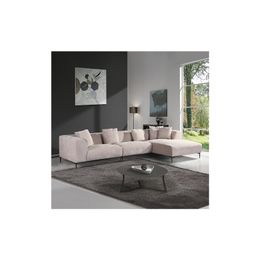 Home Deluxe Ecksofa TORINO Beige Rechts