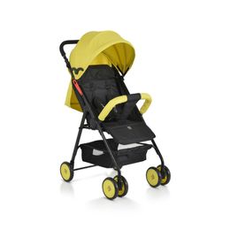 Moni Kinderwagen, Buggy Capri klappbar, Sicherheitsgurt, Rückenlehne verstellbar gelb