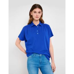 Brax Damen Poloshirt Style CLARE, Blau, Gr. 34