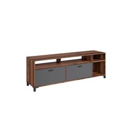 ByLiving JACKSON TV-Board, Breite 160 cm, Old-Wood-Optik, anthrazit