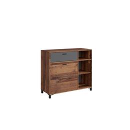 ByLiving JACKSON Sideboard, Breite 98 cm, Old-Wood-Optik, anthrazit