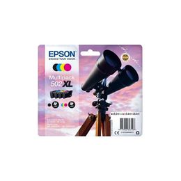 Epson 502XL Multipack - 4 pakker - høj kapacitet - sort gul cyan magenta - original - blækpatron - Tintenpatrone Cyan