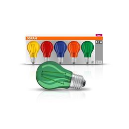 Osram LED-Lampe Décor Standard 2.5W/827 box with 5 colors E27