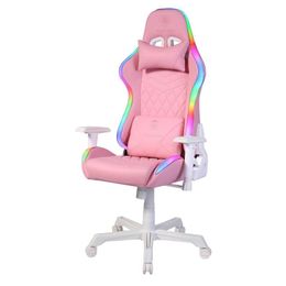 Deltaco Gaming Pink Line PCH90 Gaming Chair with full RGB Lightning - Pink