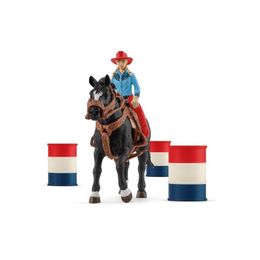 Schleich Farm World Cowgirl Barrel Racing Fun