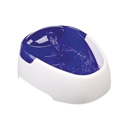 Trixie Drinking Fountain Duo stream plastic 1 l/20 × 12 × 23 cm white/blue