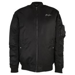 Bomberjacke Sean John "Sean John Herren JM224-008-02 Script Logo Oversize Bomberjacket" Gr. M, schwarz Herren Jacken