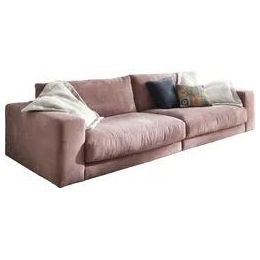 Big-Sofa Places of Style "Enisa, legere Polsterung B/T/H: 290/127/85 cm" Sofas Gr. B/H/T: 290cm x 85cm x 127cm, Cord, rosa (rosé) Zeitloses und stylisches Loungemöbel, in Fein- Breitcord