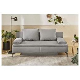 Jockenhöfer Schlafsofa JOCKENHÖFER GRUPPE "Jonas" Sofas Gr. B/T: 198 cm x 100 cm, Feincord, grau (mittelgrau) als Dauerschläfer geeignet, mit Bettfunktion und Bettkasten, Komfort