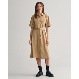 Gant Utility Kurzarm-Hemdblusenkleid