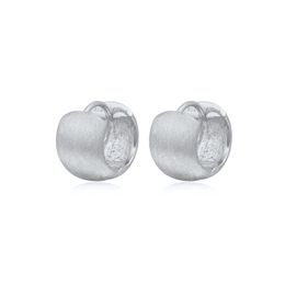 Elli Premium Paar Creolen 925 Sterling Silber, silberfarben, Silber