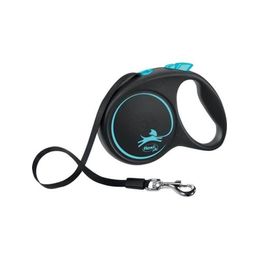 Flexi Black Design M leash 5 m 25 kg blue