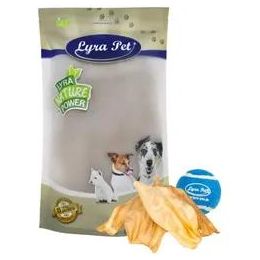 100 Stk. LYRA PET® Rinderohren ca. 2 kg + Tennis Ball