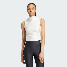 Adidas Ruched 3-Streifen Crop-Top