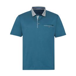 Kurzarmshirt Hajo "Kurzarm-Shirt" Gr. 52/54, blau (petrol) Herren Shirts