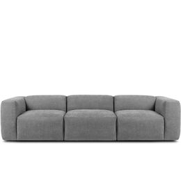 KONSIMO 3-Sitzer-Sofa mit extrem weicher und bequemer Sitzfläche, grau 96x73x290cm