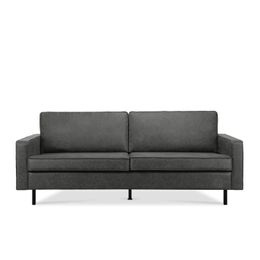 KONSIMO Dreisitzer-Schlafsofa mit Armlehnen, dunkelgrau 98x87x209cm