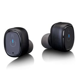 Lenco Bluetooth Kopfhörer wasserdicht in-ear Docking,schwarz 2x3x11cm