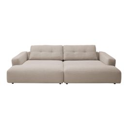 KAWOLA Big Sofa aus Feincord, beige 167x86x300cm