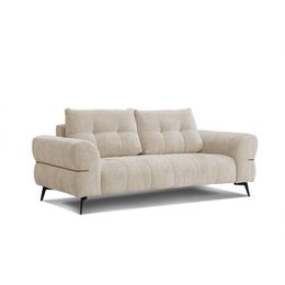 Courtois Laville 3-Sitzer XXL Sofa aus Stoff, beige 237x88x99cm