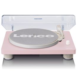 Lenco Plattenspieler mit integrierten Lautsprechern und USB-recording,Rosa 33x12x41cm